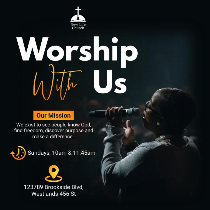 church flyer design Template | PosterMyWall