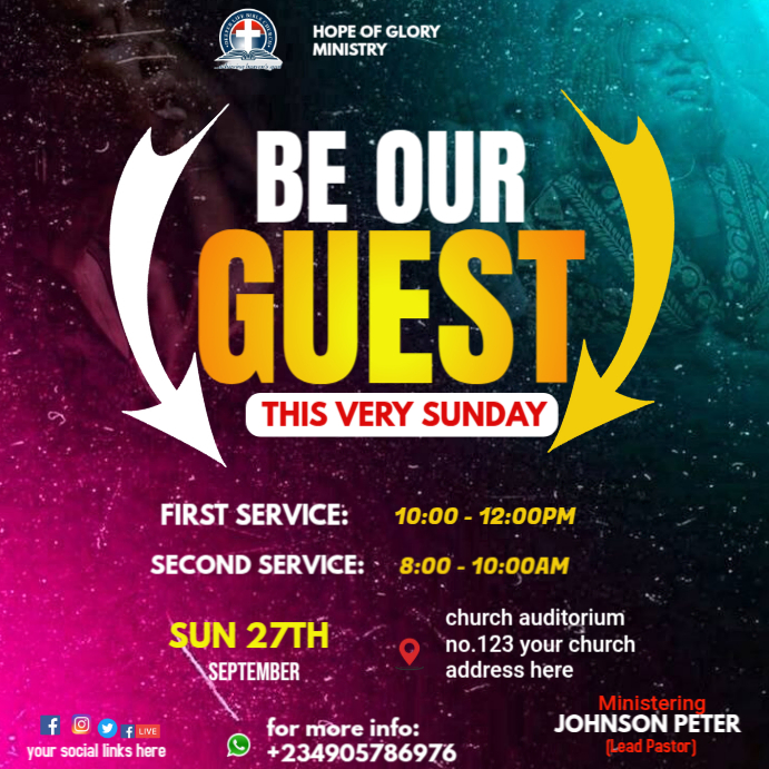 CHURCH FLYER Template | PosterMyWall