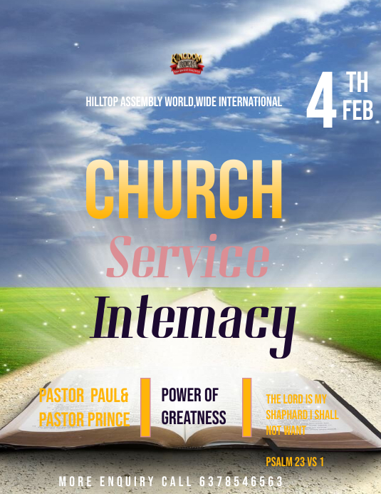 Pamflet Gereja Templat | PosterMyWall