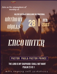 crossover Sunday service flyer poster (1) Template | PosterMyWall