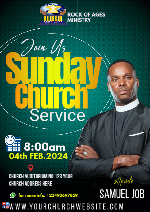 CHURCH FLYER Template | PosterMyWall