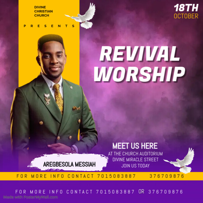 church flyer design Template | PosterMyWall