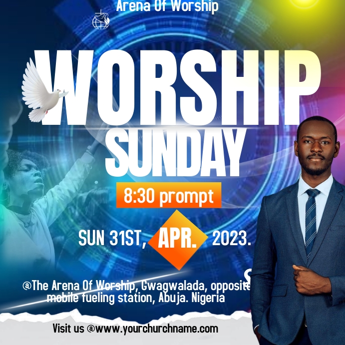 Church flyer Template | PosterMyWall