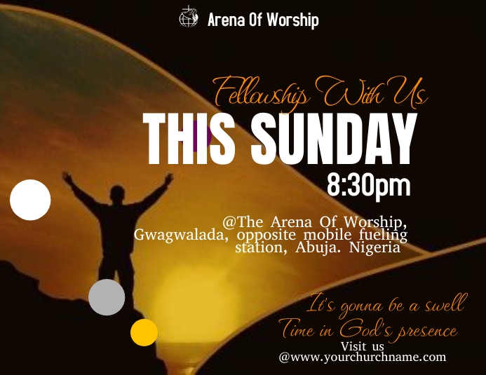 Pamflet Gereja Templat | PosterMyWall