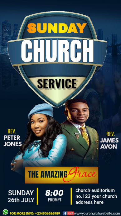 CHURCH FLYER Template | PosterMyWall