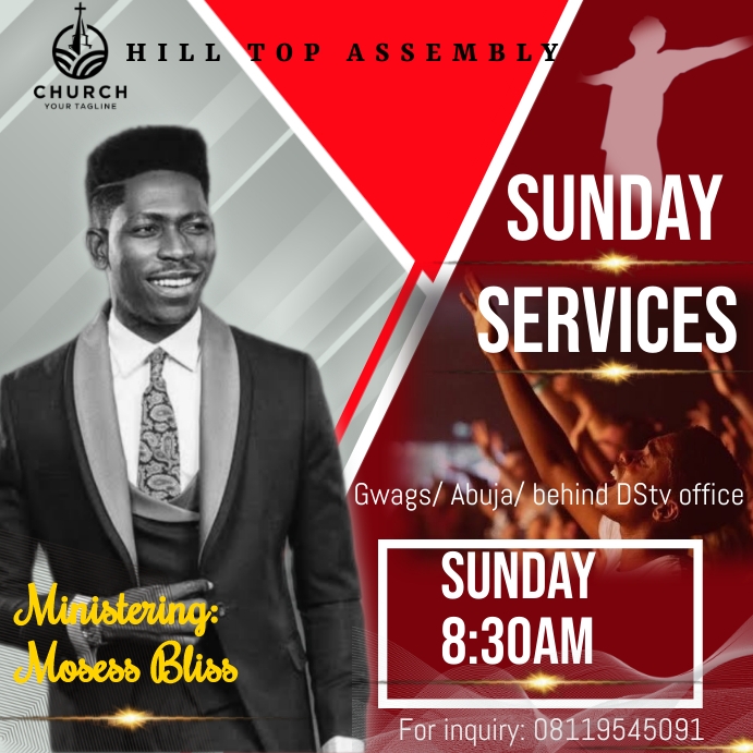 Pamflet Gereja Templat | PosterMyWall