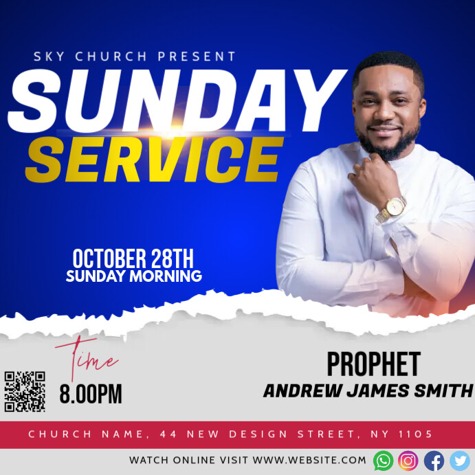 Church flyer Template | PosterMyWall