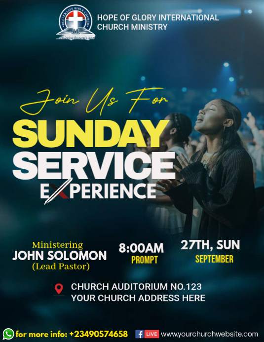 CHURCH FLYER Template | PosterMyWall