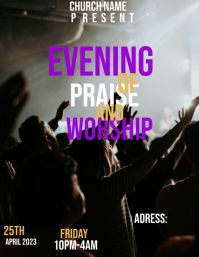 crossover Sunday service flyer poster (1) Template | PosterMyWall