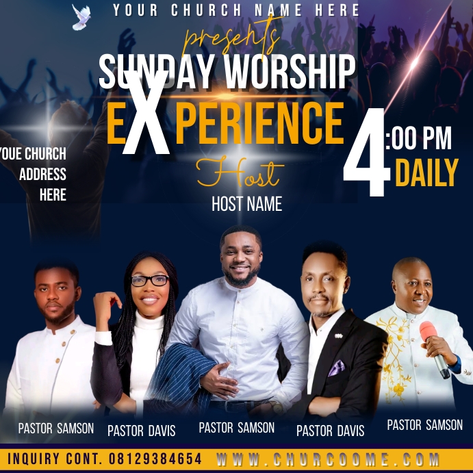 CHURCH FLYER Template | PosterMyWall