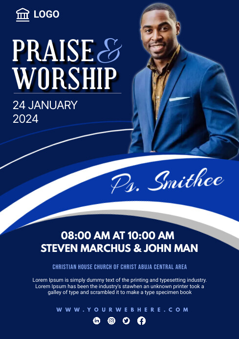 Plantilla de Church flyer | PosterMyWall