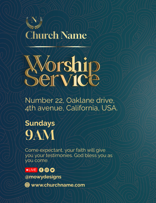 Church Flyer Template | PosterMyWall