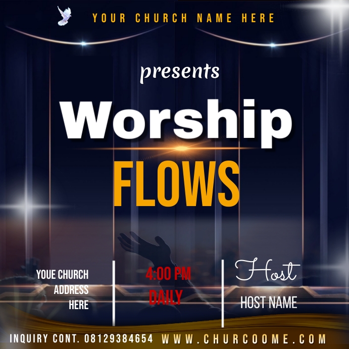 CHURCH FLYER Template | PosterMyWall