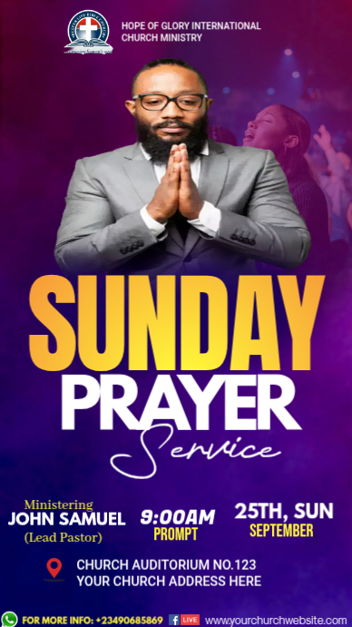 Plantilla de CHURCH FLYER | PosterMyWall