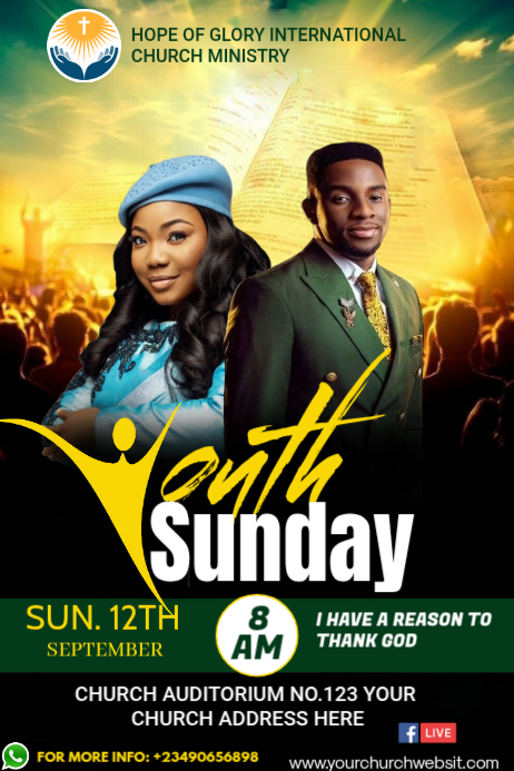 CHURCH FLYER Template | PosterMyWall