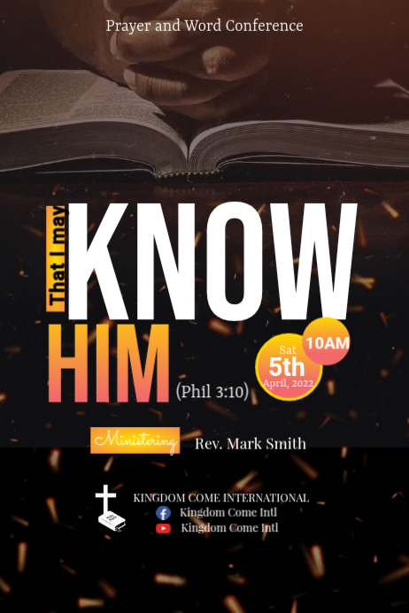 Pamflet Gereja Templat | PosterMyWall