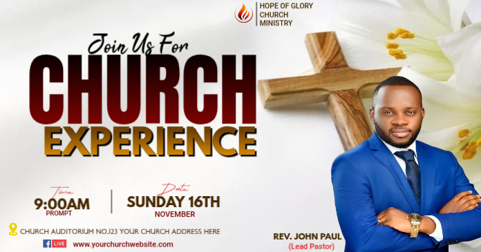 CHURCH FLYER Template | PosterMyWall