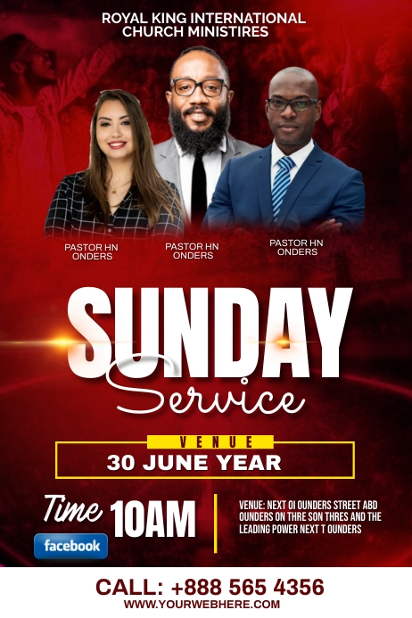 church flyer Template | PosterMyWall