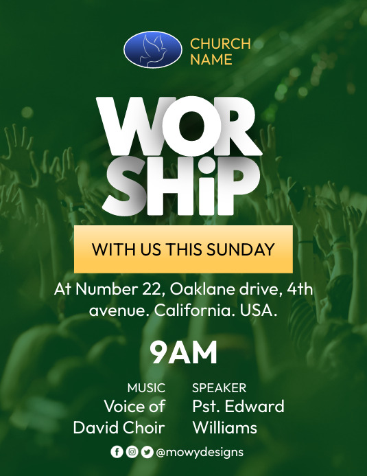 Church Flyer Template | PosterMyWall