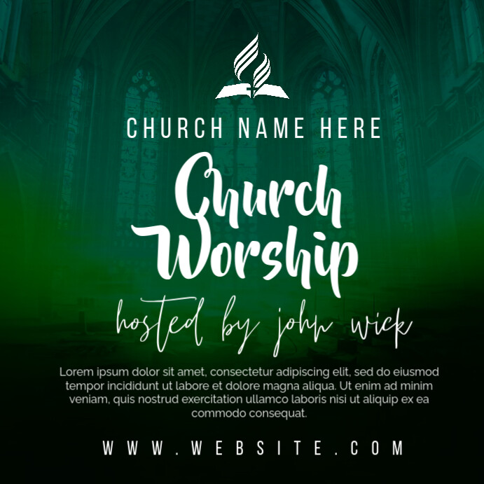 church flyer Template | PosterMyWall