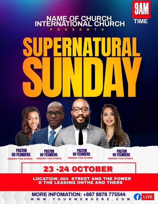 Copy of church flyer | PosterMyWall