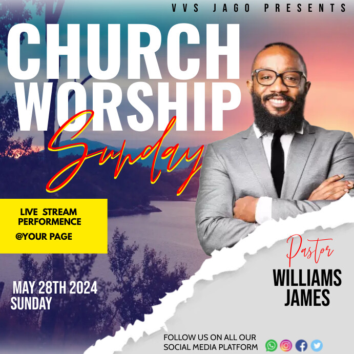 CHURCH FLYER Template | PosterMyWall