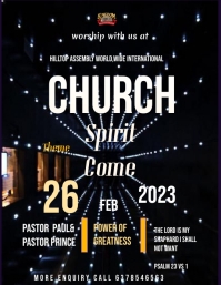 crossover Sunday service flyer poster (1) Template | PosterMyWall