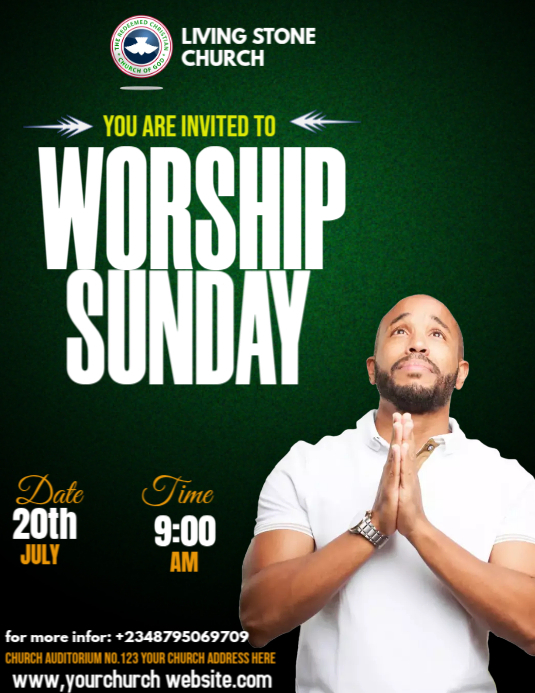 CHURCH FLYER Template | PosterMyWall