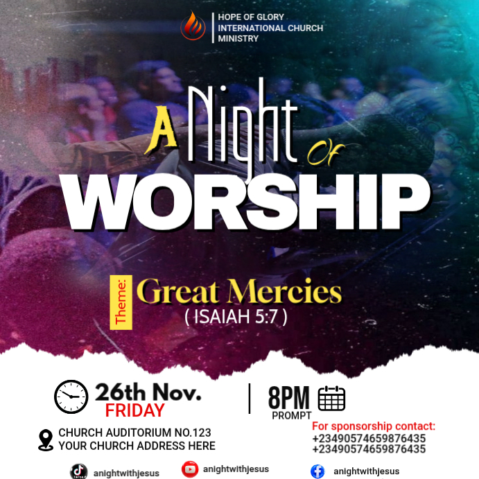 CHURCH FLYER Template | PosterMyWall