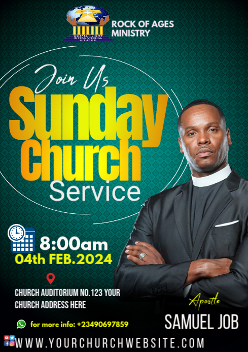 CHURCH FLYER Template | PosterMyWall