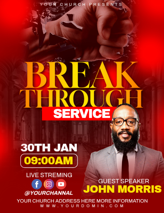 Church flyer Template | PosterMyWall