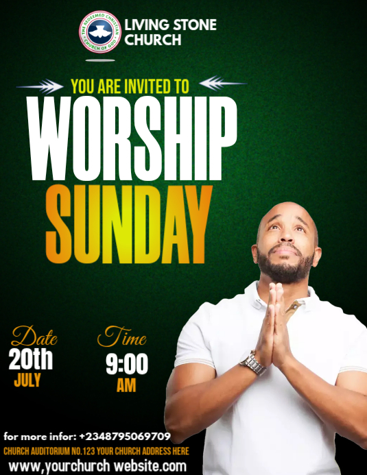 CHURCH FLYER Template | PosterMyWall