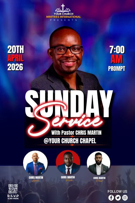 Plantilla de Church Flyer | PosterMyWall