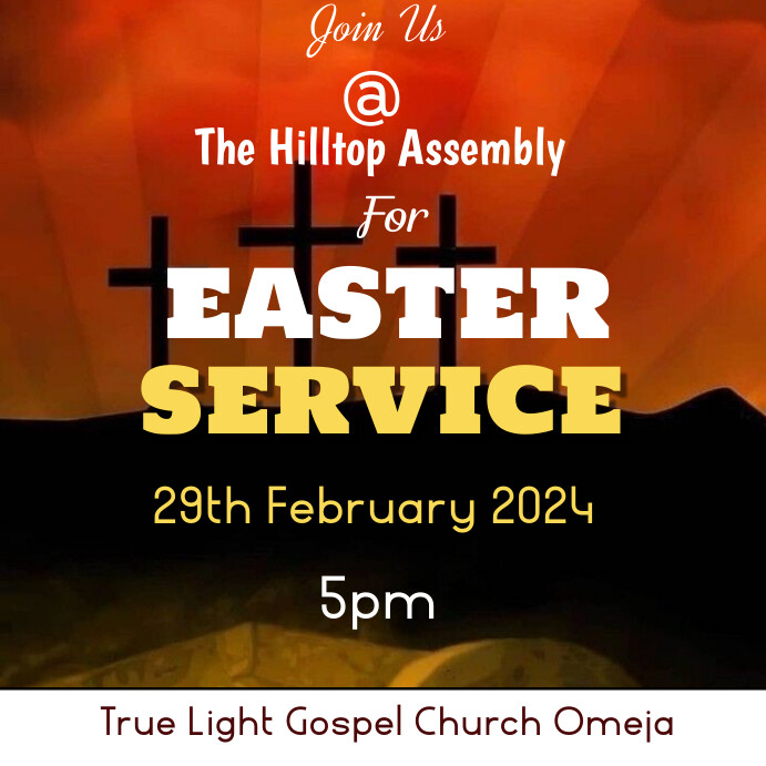 CHURCH FLYER /easter Template | PosterMyWall