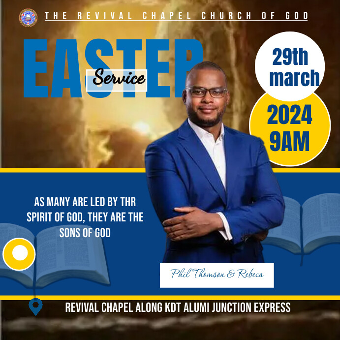 CHURCH FLYER/EASTER FLYER Template | PosterMyWall