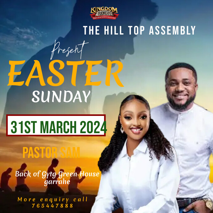 CHURCH FLYER/EASTER FLYER Template | PosterMyWall