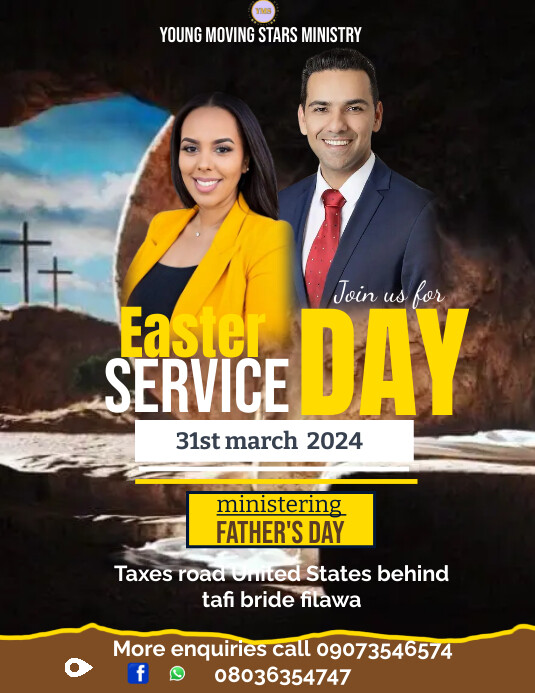 CHURCH FLYER/EASTER FLYER Templat | PosterMyWall