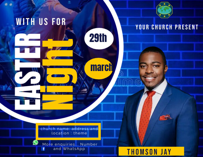 CHURCH FLYER/EASTER FLYER Templat | PosterMyWall