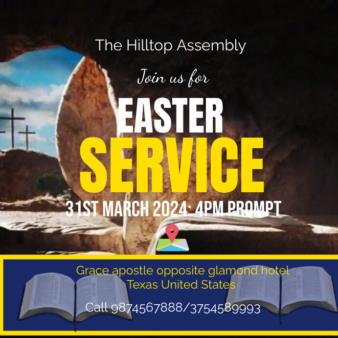 CHURCH FLYER/EASTER FLYER Template | PosterMyWall