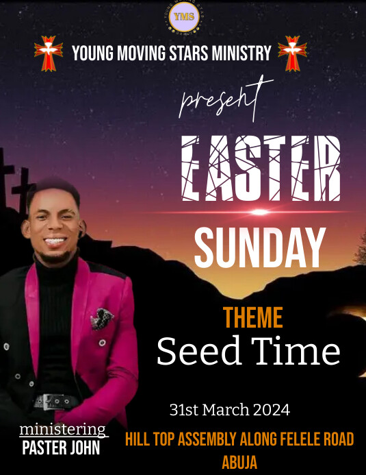 CHURCH FLYER/EASTER FLYER Templat | PosterMyWall
