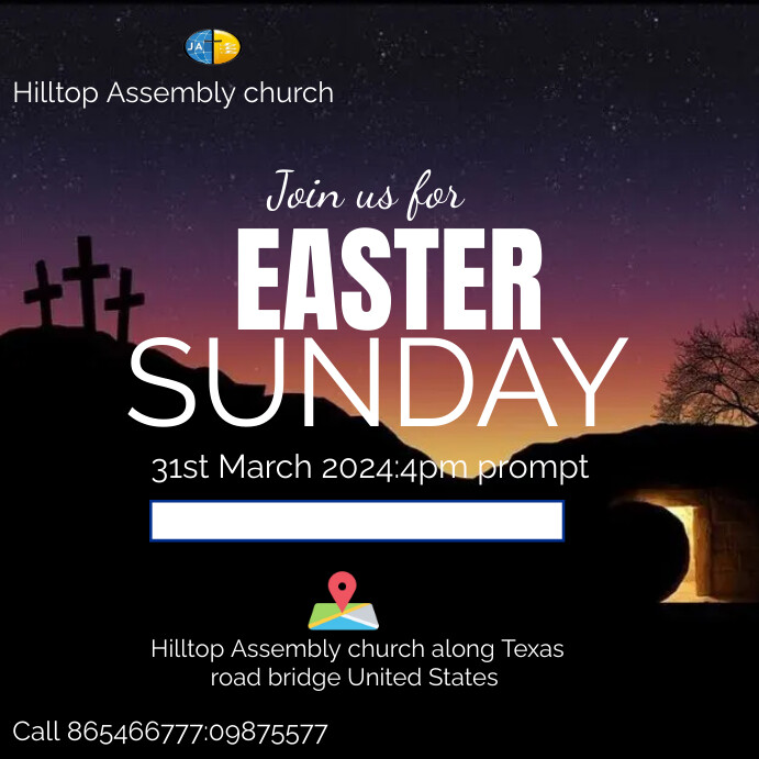 CHURCH FLYER/EASTER FLYER Template | PosterMyWall