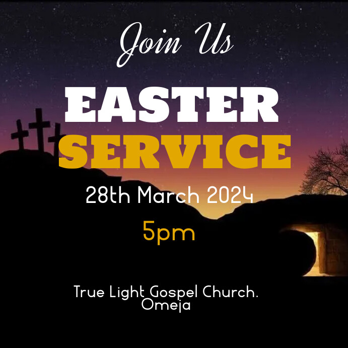 CHURCH FLYER/EASTER FLYER Template | PosterMyWall