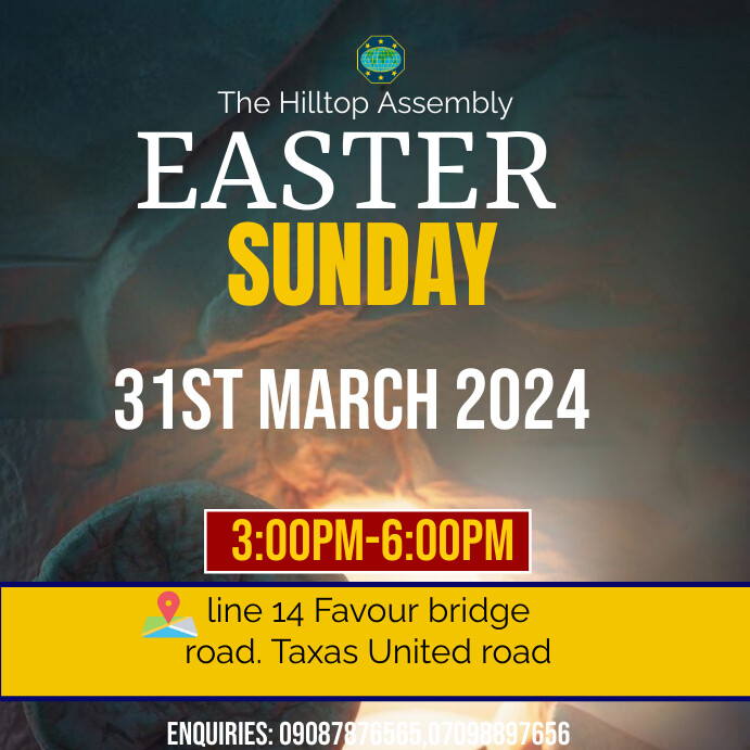 CHURCH FLYER/EASTER FLYER Template | PosterMyWall