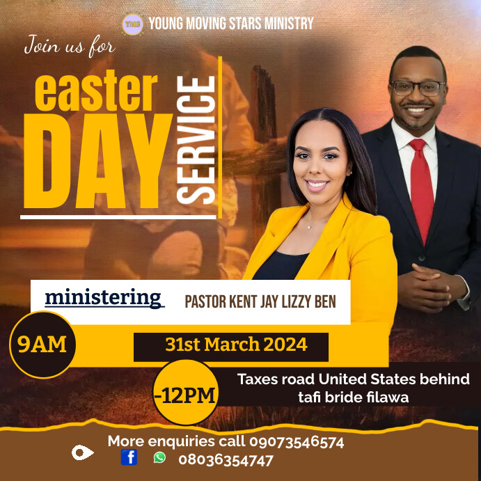 CHURCH FLYER/EASTER FLYER Template | PosterMyWall