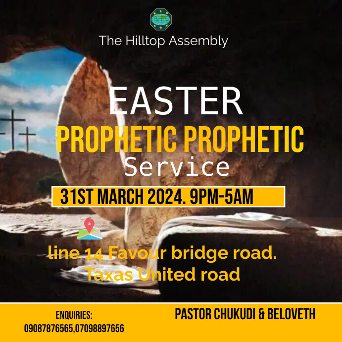 CHURCH FLYER/EASTER FLYER Template | PosterMyWall