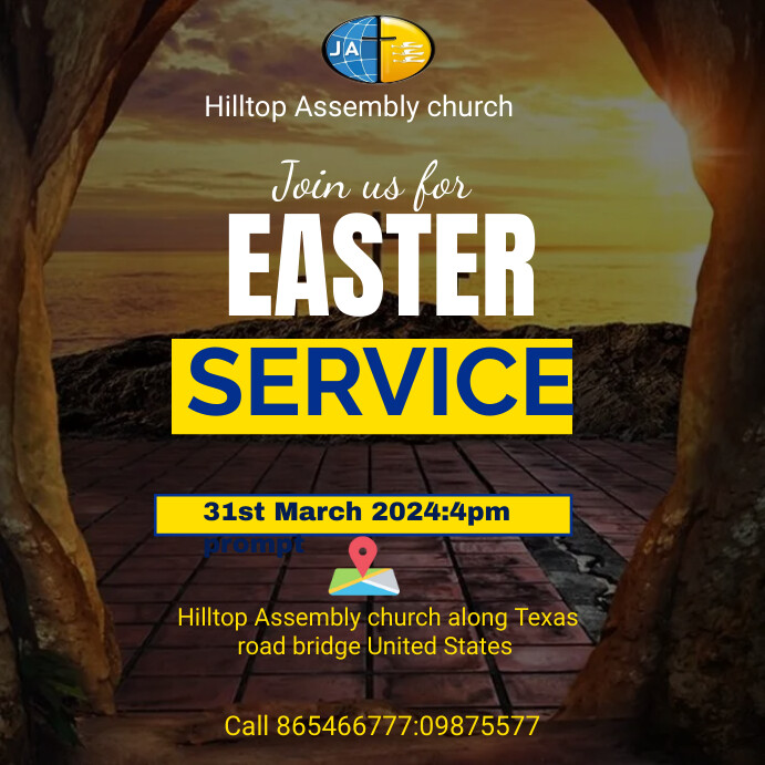 CHURCH FLYER/EASTER FLYER Templat | PosterMyWall