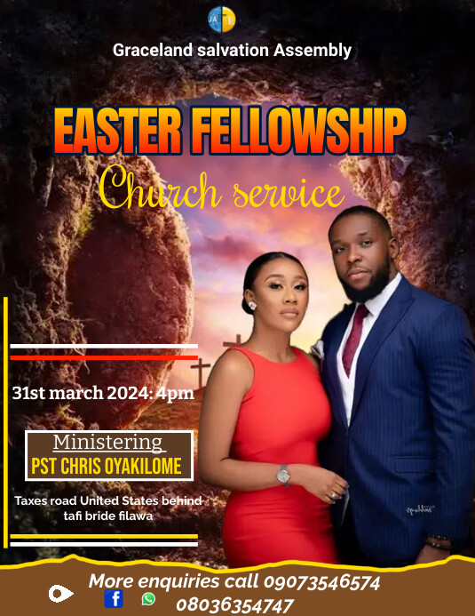 CHURCH FLYER/EASTER FLYER Template | PosterMyWall