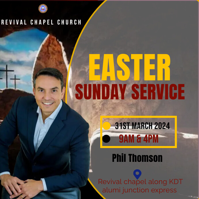 CHURCH FLYER/EASTER FLYER Template | PosterMyWall
