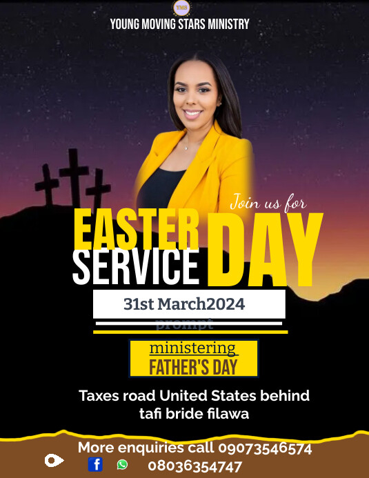 CHURCH FLYER/EASTER FLYER Templat | PosterMyWall