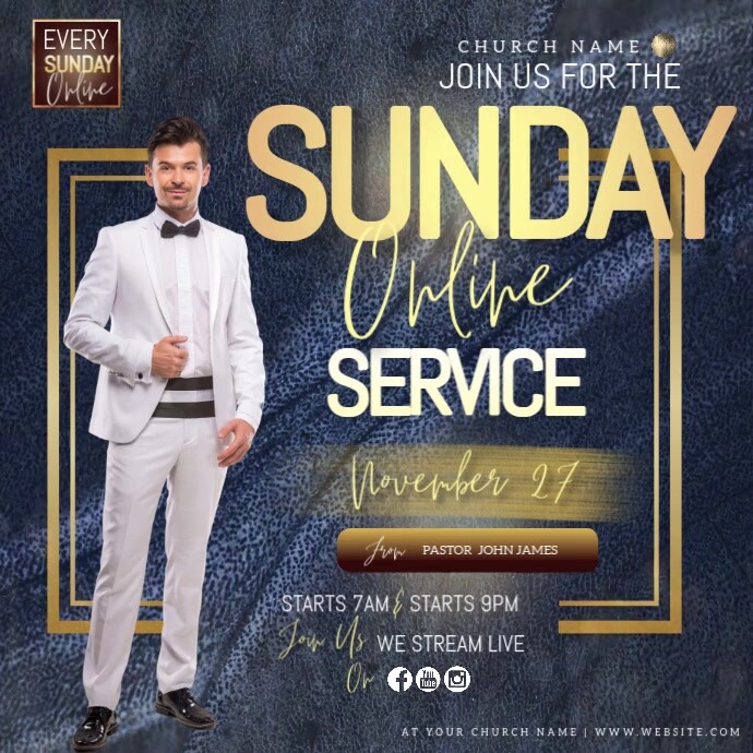 church flyer free Template | PosterMyWall